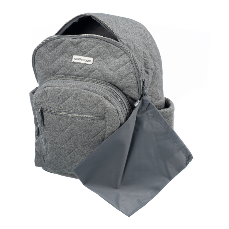 Grey Heather Backpack Diaper Bag – NanoBebe-SA