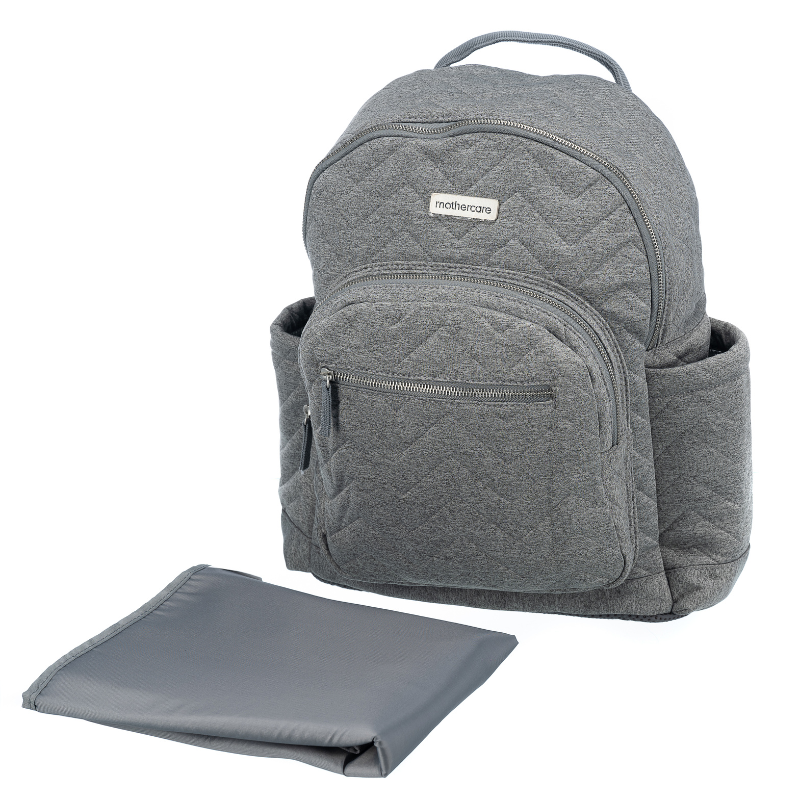 Grey Heather Backpack Diaper Bag – NanoBebe-SA